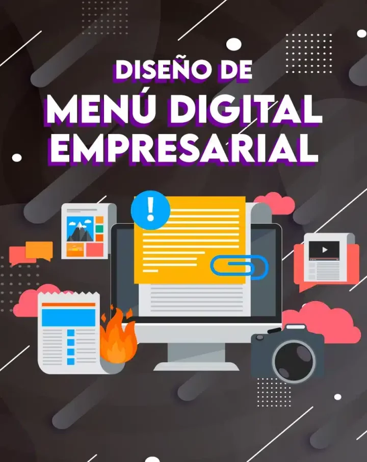 DISEÑO DE MENÚ DIGITAL EMPRESARIAL | Universo Digital